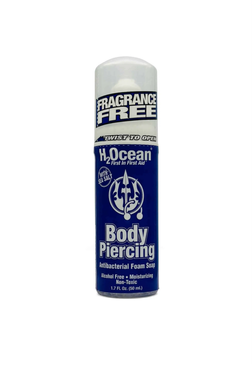 H2Ocean Piercing Aftercare Foam Spray 1.7oz – Brown Pride Tattoo Shop